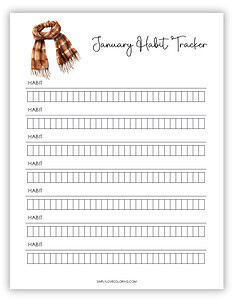 January Planner Calendar Printables (Free PDF Downloads) - Simply Love ...