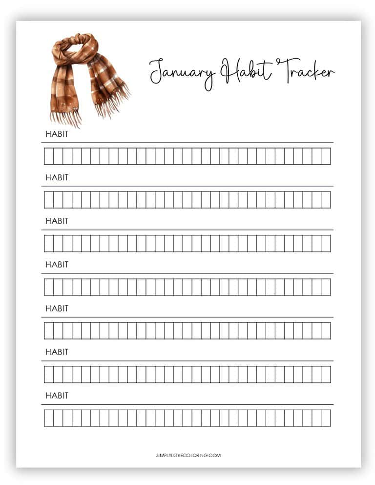 January Planner Calendar Printables (Free PDF Downloads) - Simply Love ...