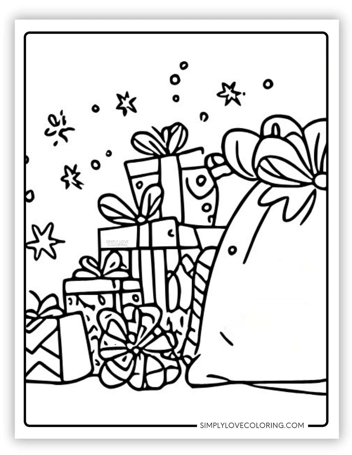 Christmas Present Coloring Pages (Free PDF Printables) - Simply Love ...