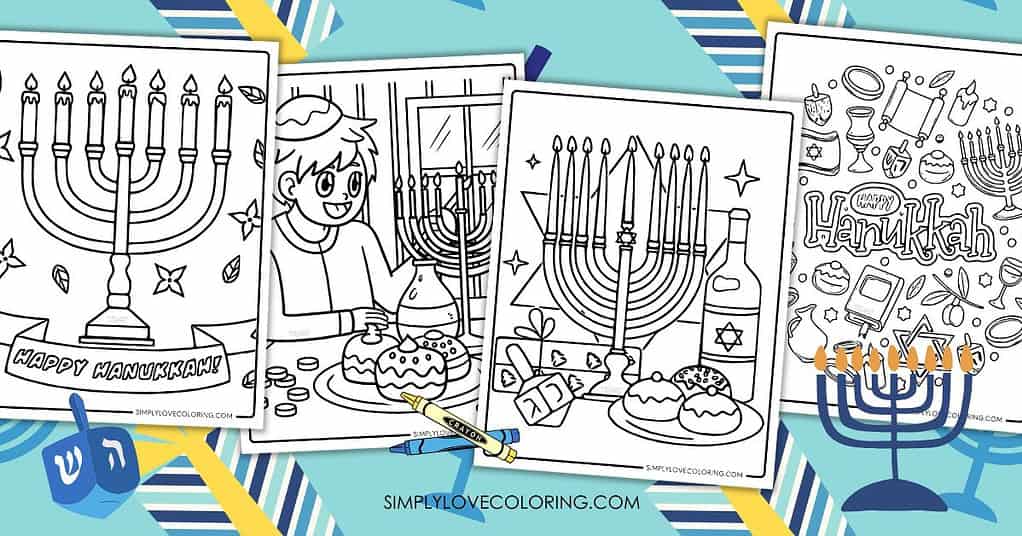 Hanukkah Coloring Pages (Free PDF Printables) - Simply Love Coloring