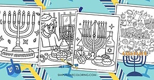 Hanukkah Coloring Pages (Free PDF Printables) - Simply Love Coloring
