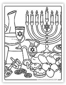 Hanukkah Coloring Pages (Free PDF Printables) - Simply Love Coloring