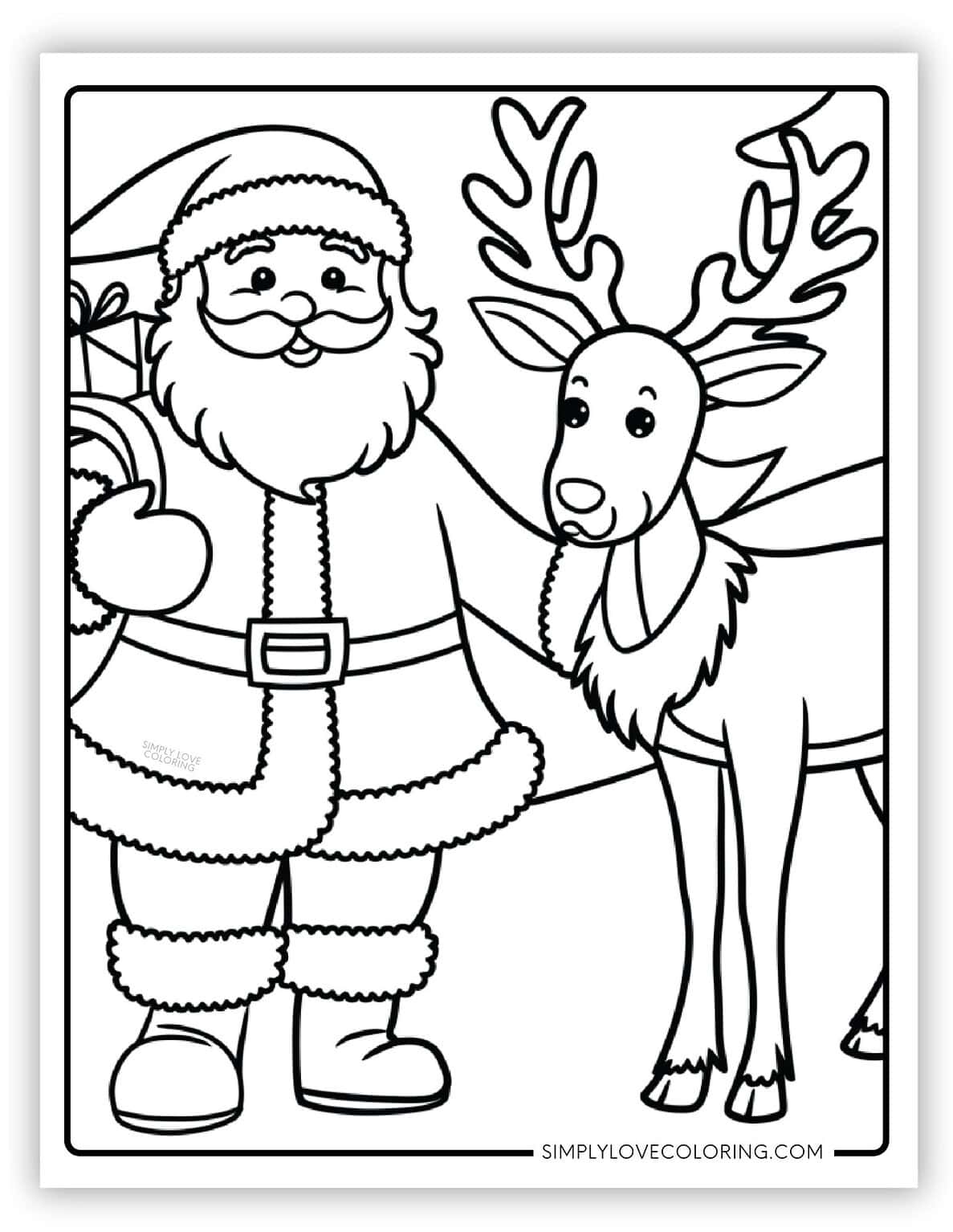 Rudolph Coloring Pages (Free PDF Printables) - Simply Love Coloring