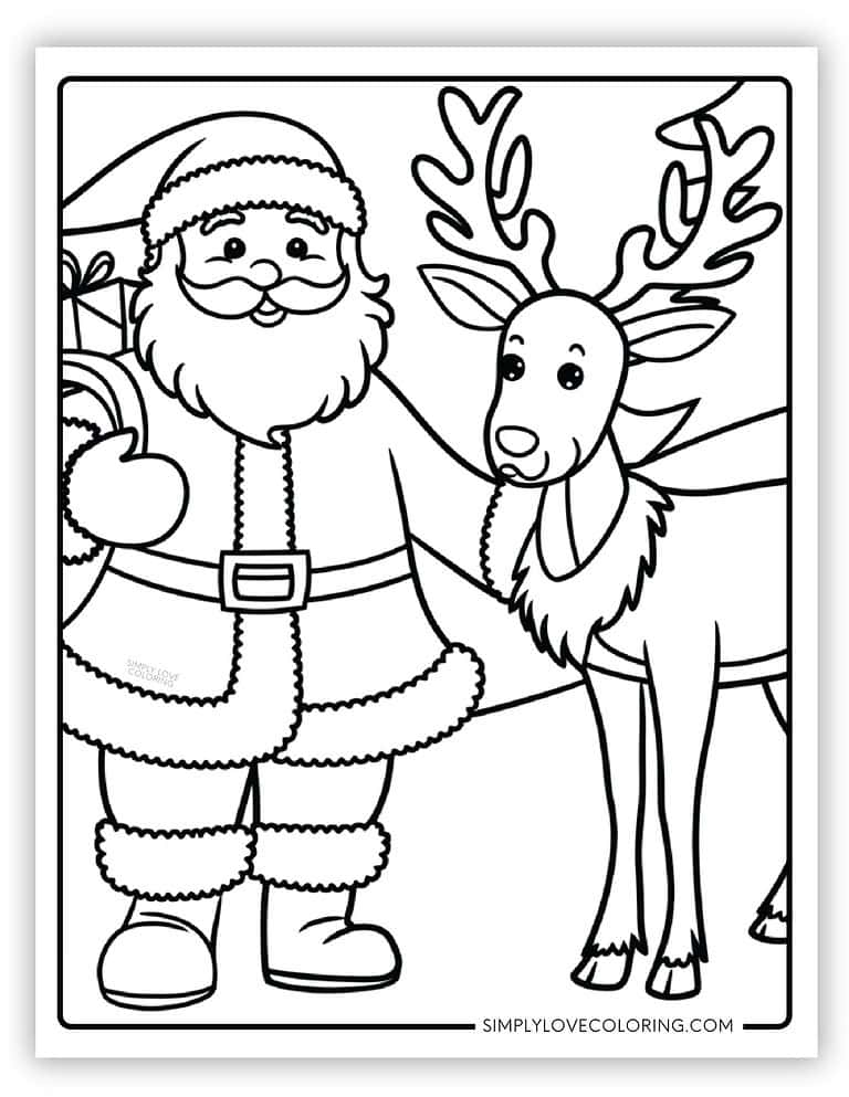 Rudolph Coloring Pages (Free PDF Printables) - Simply Love Coloring