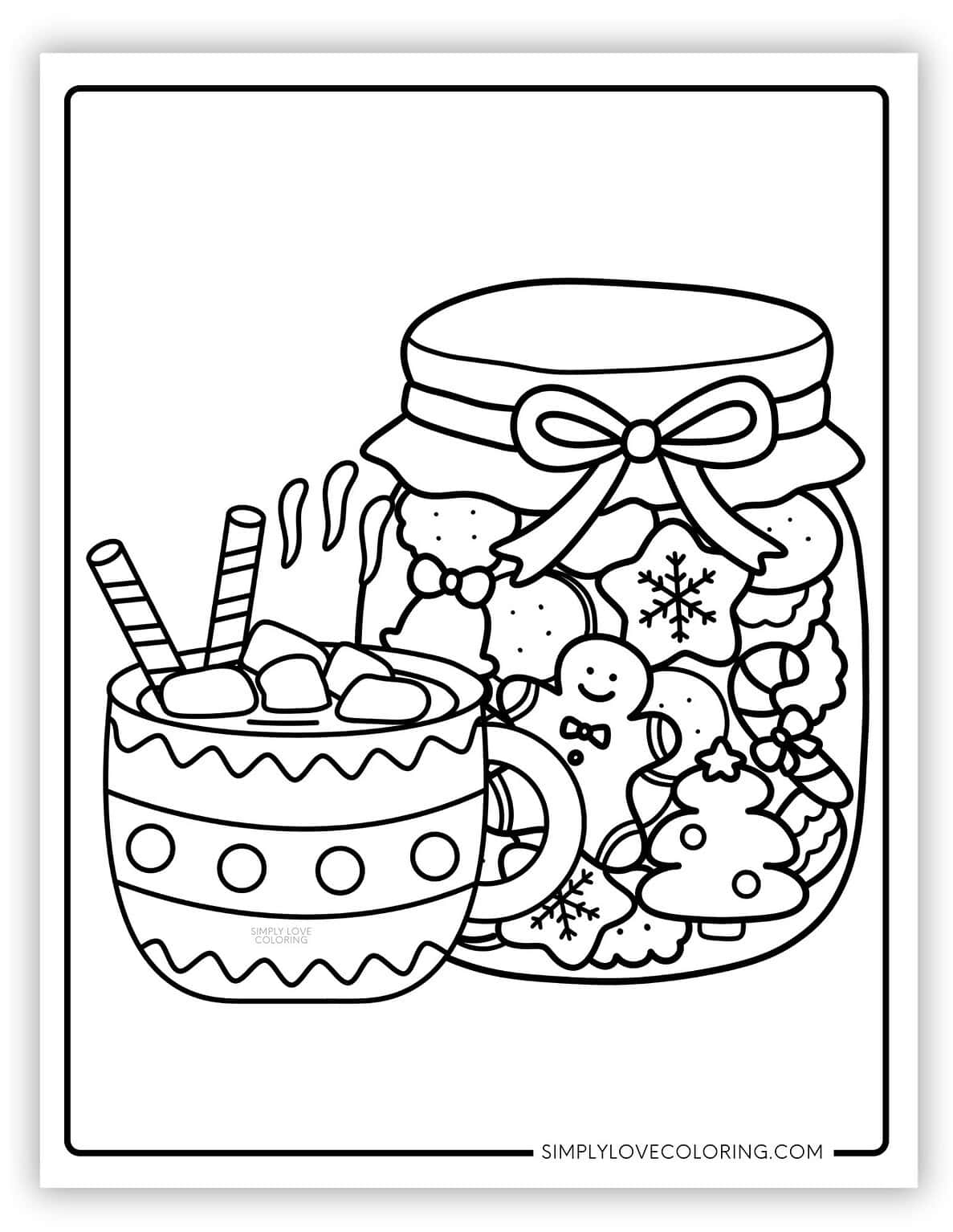 Hot Chocolate Coloring Pages (Free PDF Printables) - Simply Love Coloring