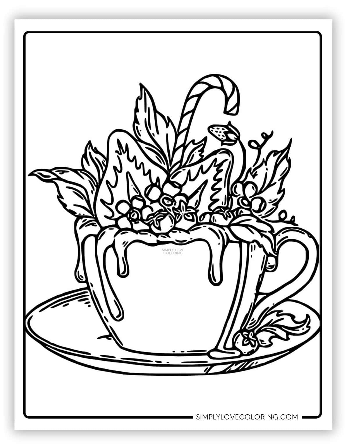 Hot Chocolate Coloring Pages (Free PDF Printables) - Simply Love Coloring