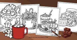 Hot Chocolate Coloring Pages (Free PDF Printables) - Simply Love Coloring