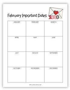 February Planner Printables (Free PDF Downloads) - Simply Love Coloring
