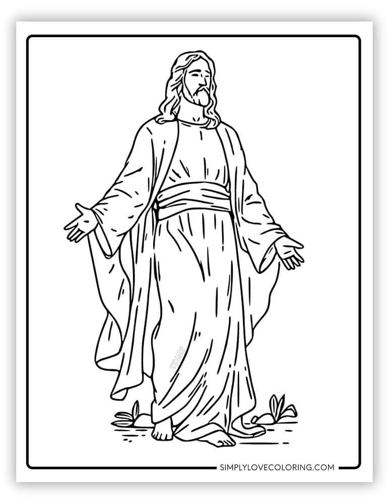 29 Jesus Coloring Pages (Free PDF Printables) - Simply Love Coloring