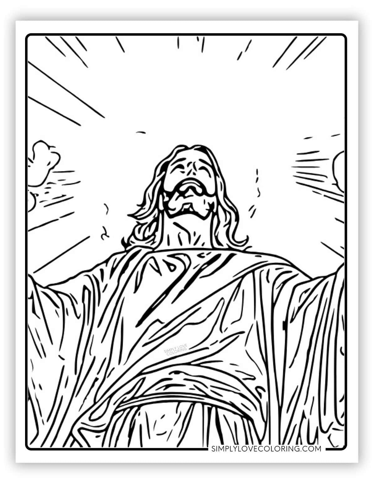 29 Jesus Coloring Pages (Free PDF Printables) - Simply Love Coloring