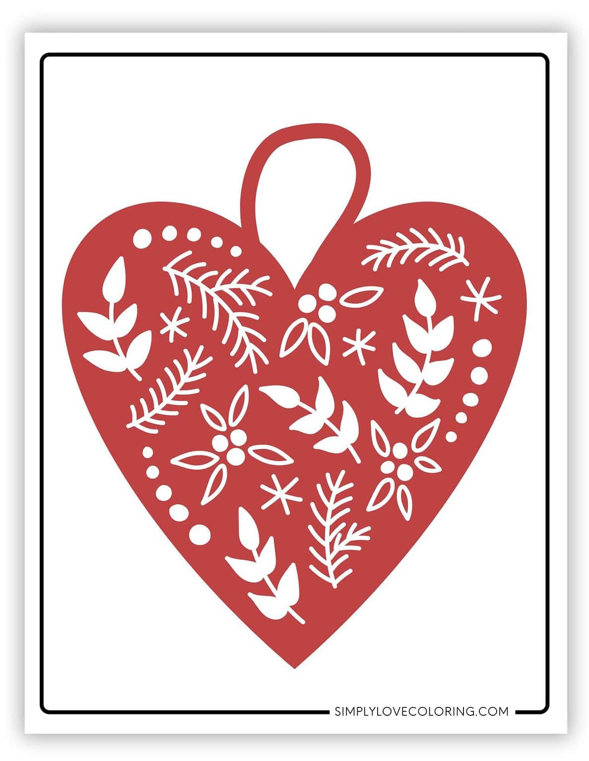 Printable Christmas Ornaments (Free PDF Downloads) - Simply Love Coloring