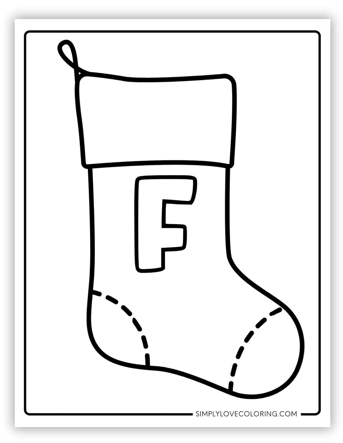 Alphabet Christmas Stocking Coloring Pages (Free PDF Printables ...