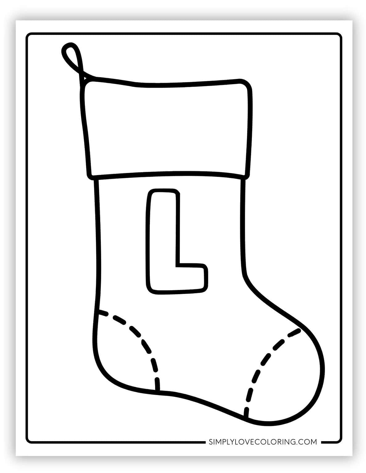 Alphabet Christmas Stocking Coloring Pages (Free PDF Printables ...