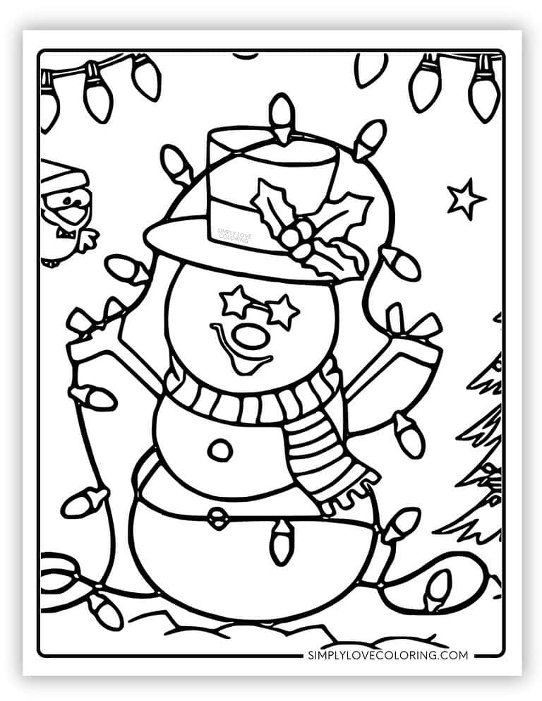 Christmas Lights Coloring Pages (Free PDF Printables) - Simply Love ...