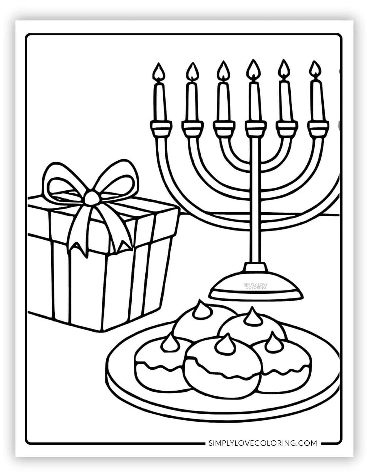 Hanukkah Coloring Pages (Free PDF Printables) - Simply Love Coloring