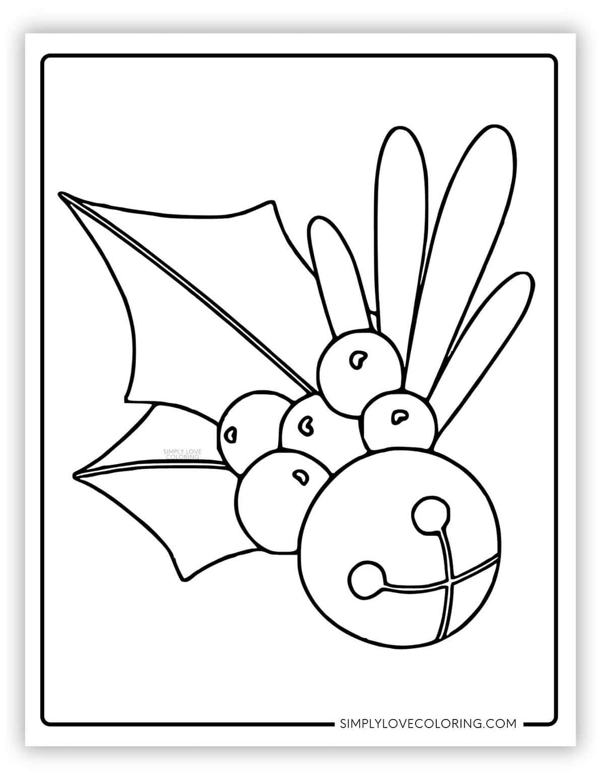 Mistletoe Coloring Pages (Free PDF Printables) - Simply Love Coloring