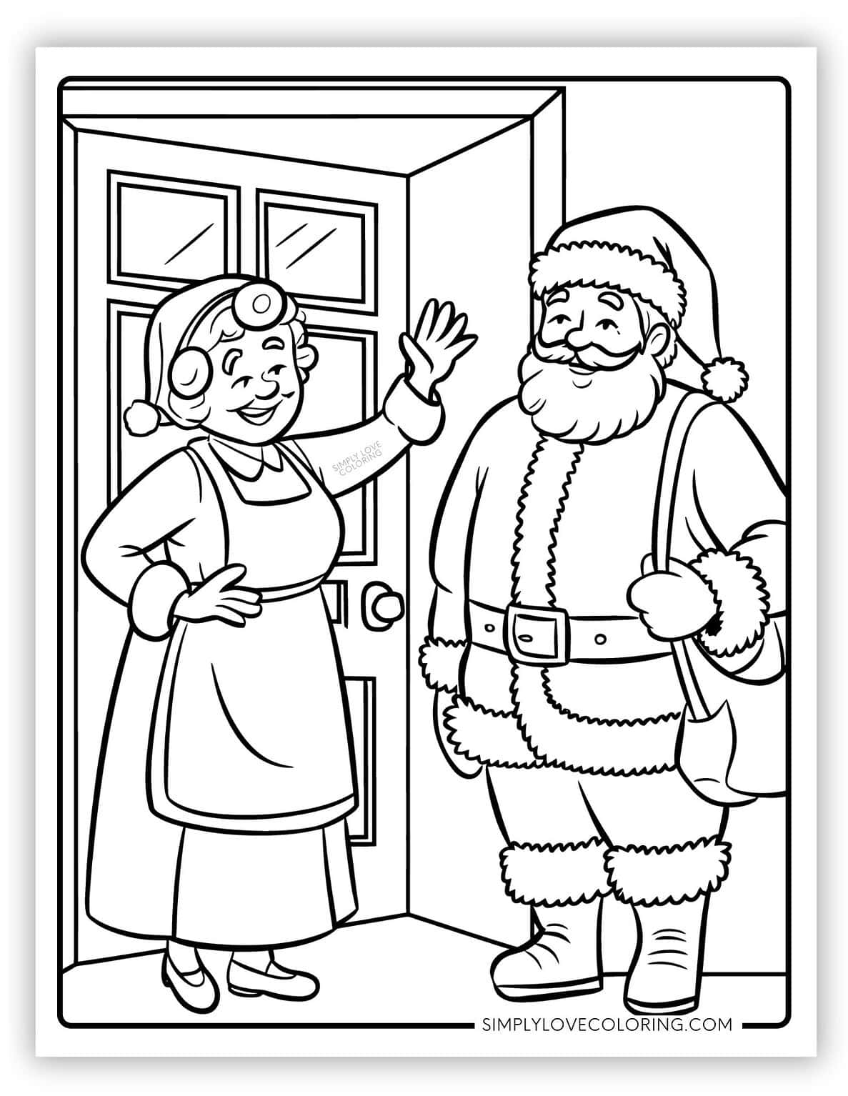 Mrs Claus Coloring Pages (Free PDF Printables) - Simply Love Coloring