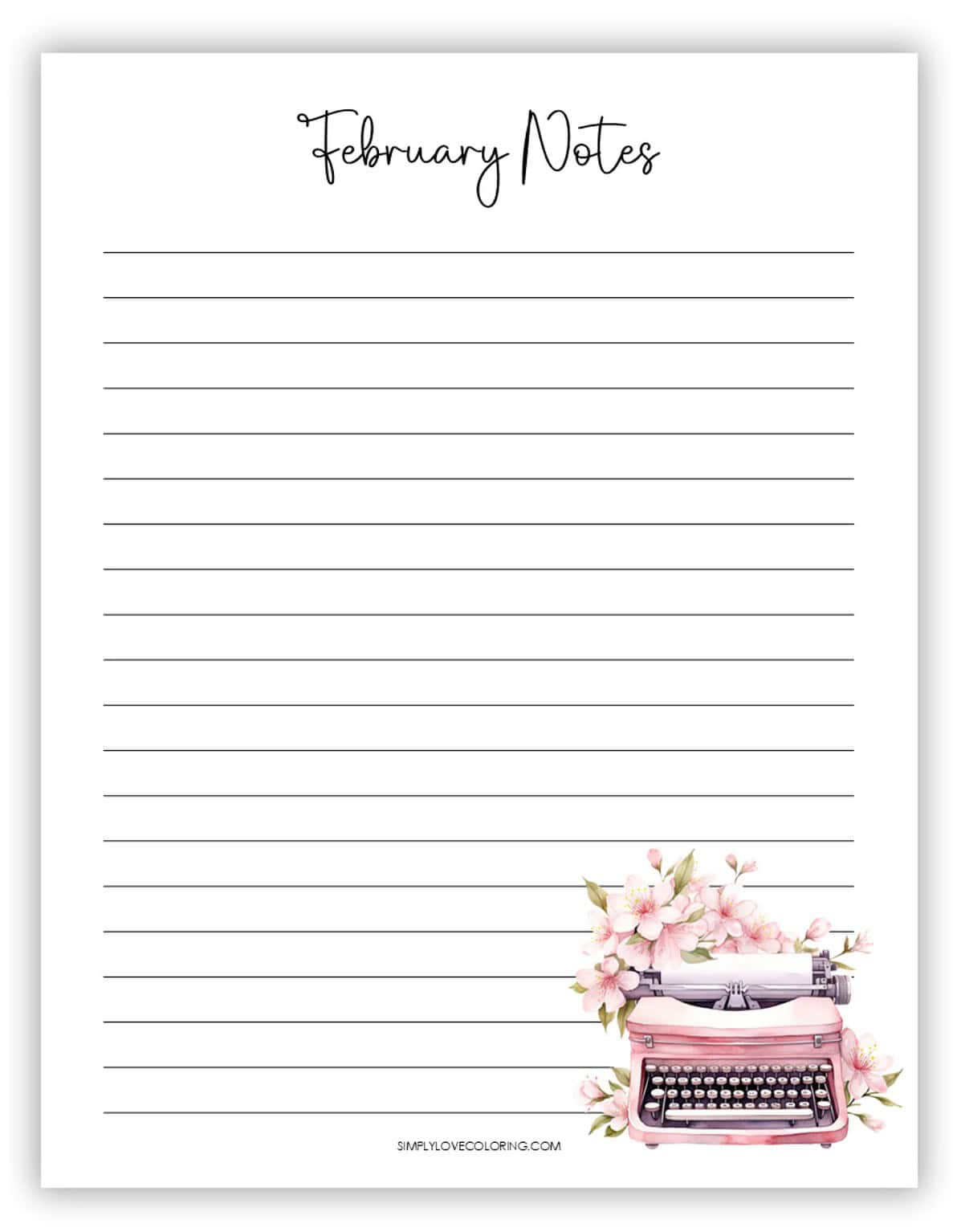 February Planner Printables (Free PDF Downloads) - Simply Love Coloring