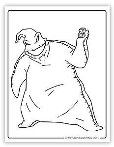 Nightmare Before Christmas Coloring Pages (Free PDF Printables ...