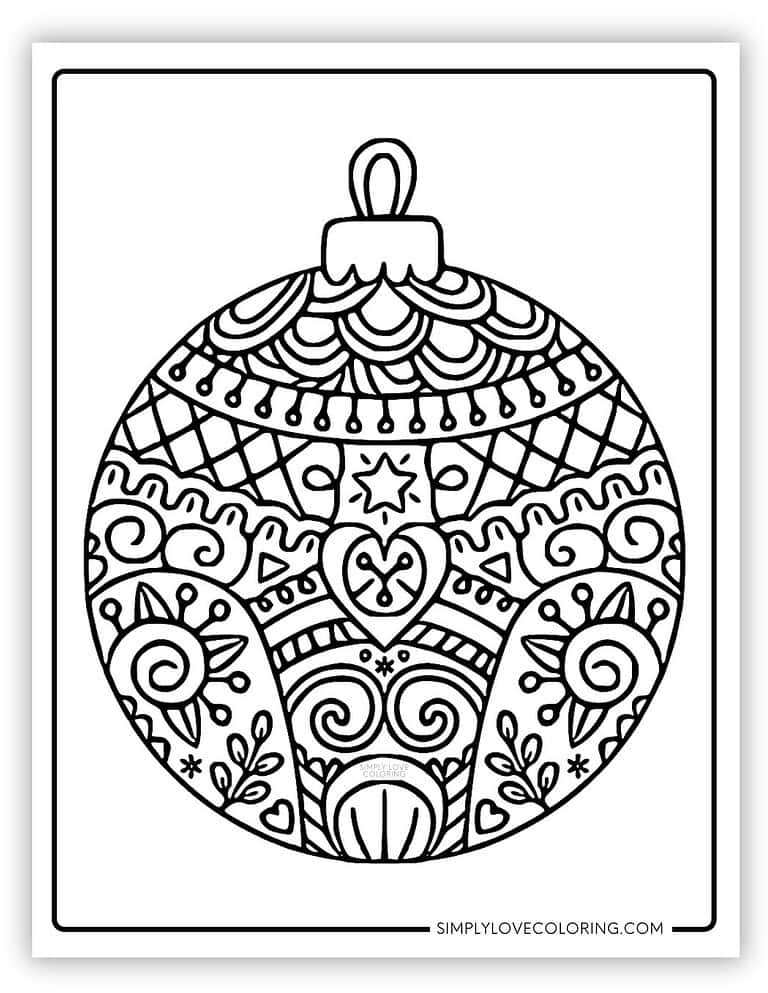 Christmas Mandala Coloring Pages (Free PDF Printables) - Simply Love ...