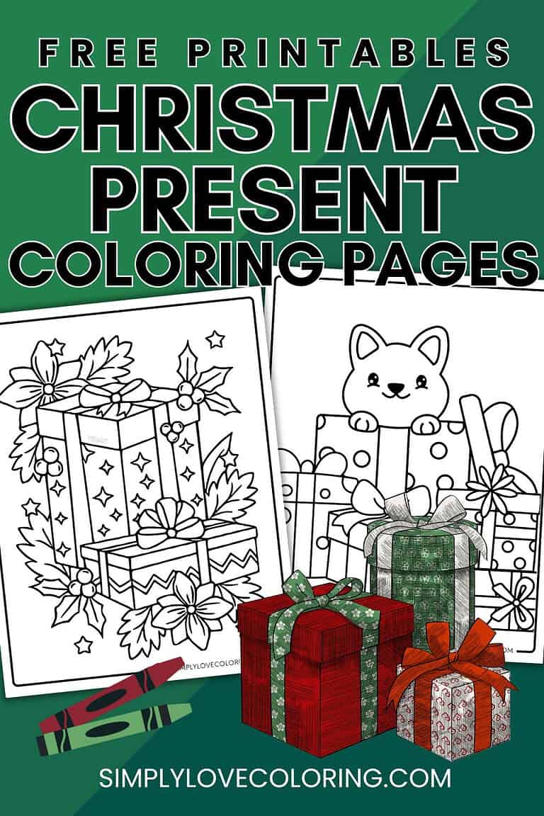 Christmas Present Coloring Pages (Free PDF Printables) - Simply Love ...