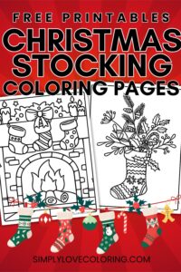 Christmas Stocking Coloring Pages (Free PDF Printables) - Simply Love ...