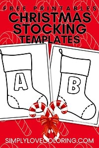 Alphabet Christmas Stocking Coloring Pages (Free PDF Printables ...