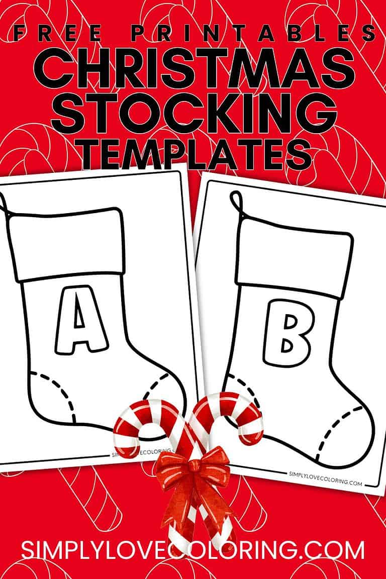 Alphabet Christmas Stocking Coloring Pages (Free PDF Printables ...