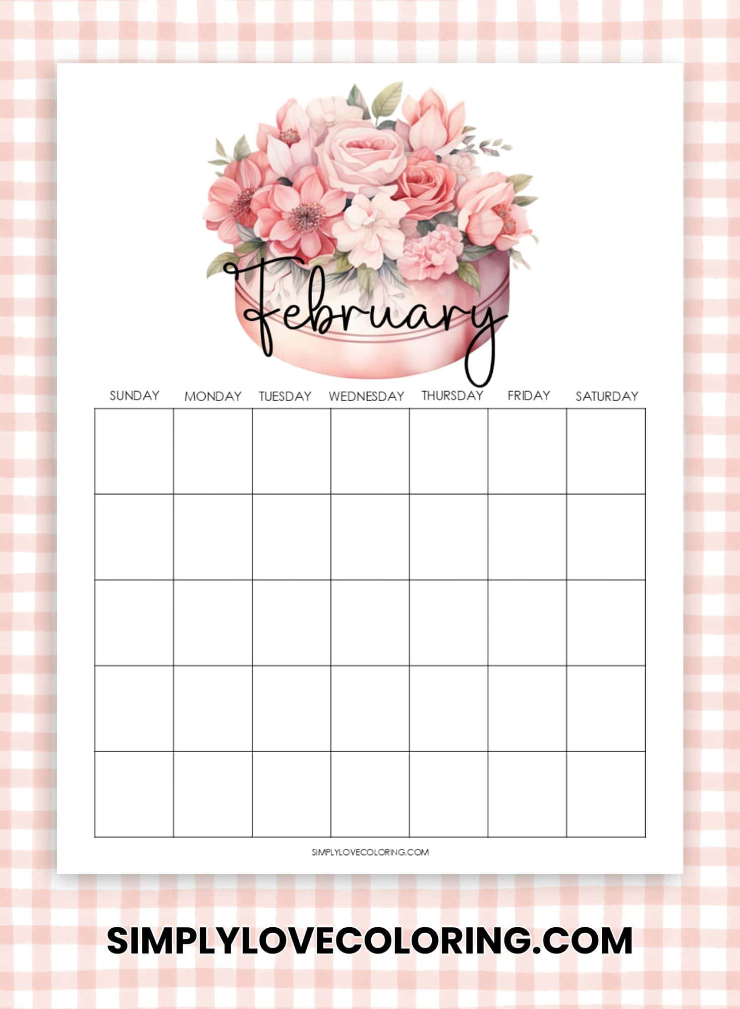 February Planner Printables (Free PDF Downloads) - Simply Love Coloring
