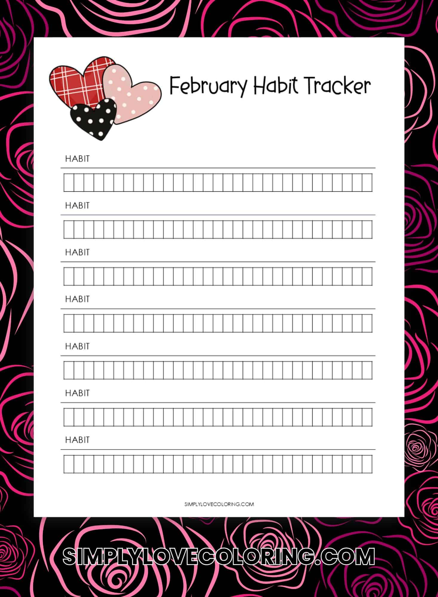 February Planner Printables (Free PDF Downloads) - Simply Love Coloring