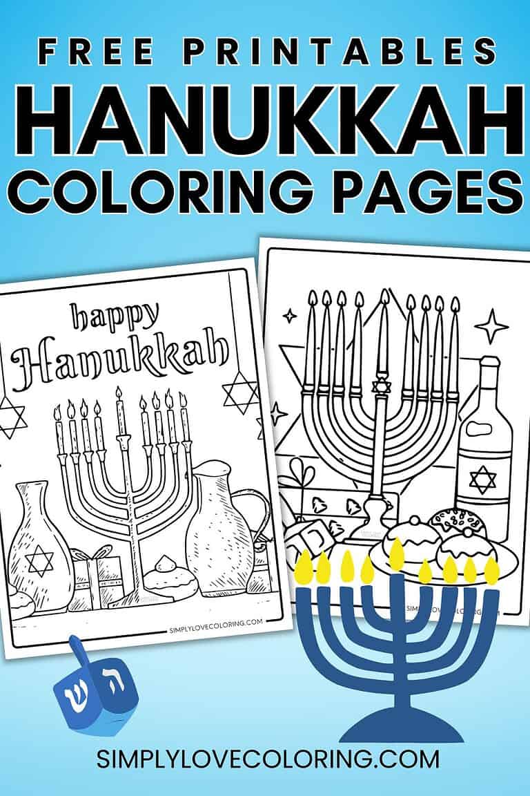 Hanukkah Coloring Pages (Free PDF Printables) - Simply Love Coloring