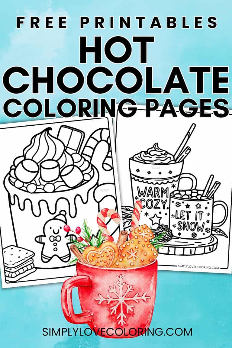 Hot Chocolate Coloring Pages (Free PDF Printables) - Simply Love Coloring