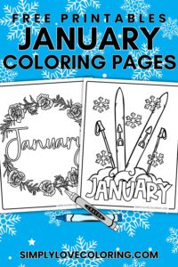 January Coloring Pages (Free PDF Printables) - Simply Love Coloring