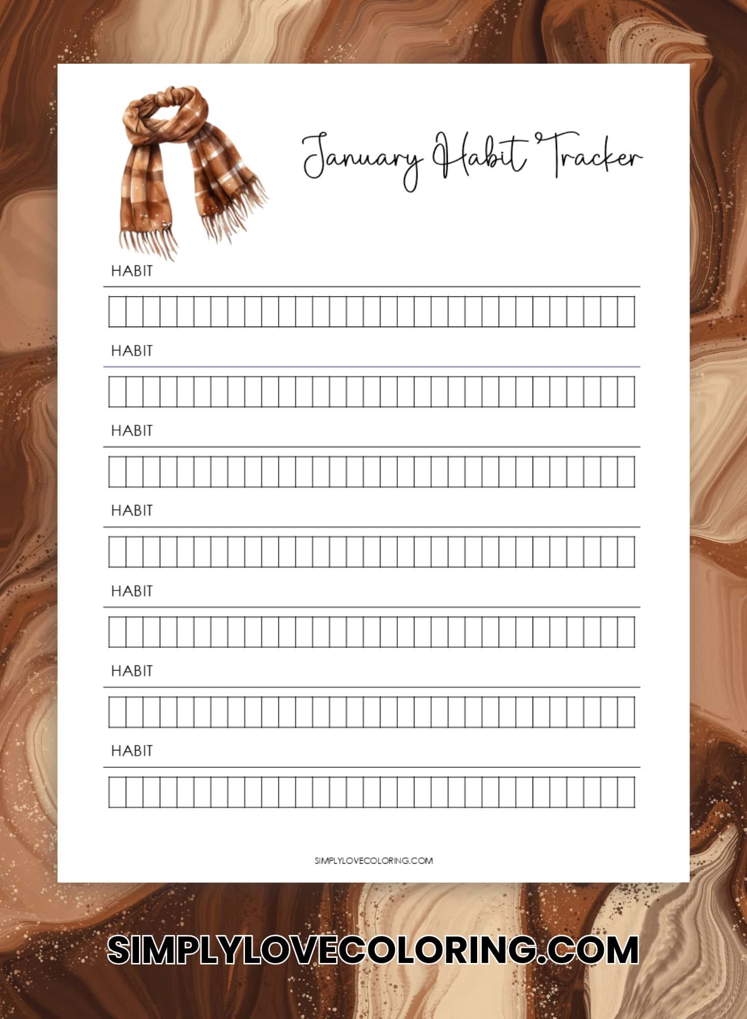 January Planner Calendar Printables (Free PDF Downloads) - Simply Love ...