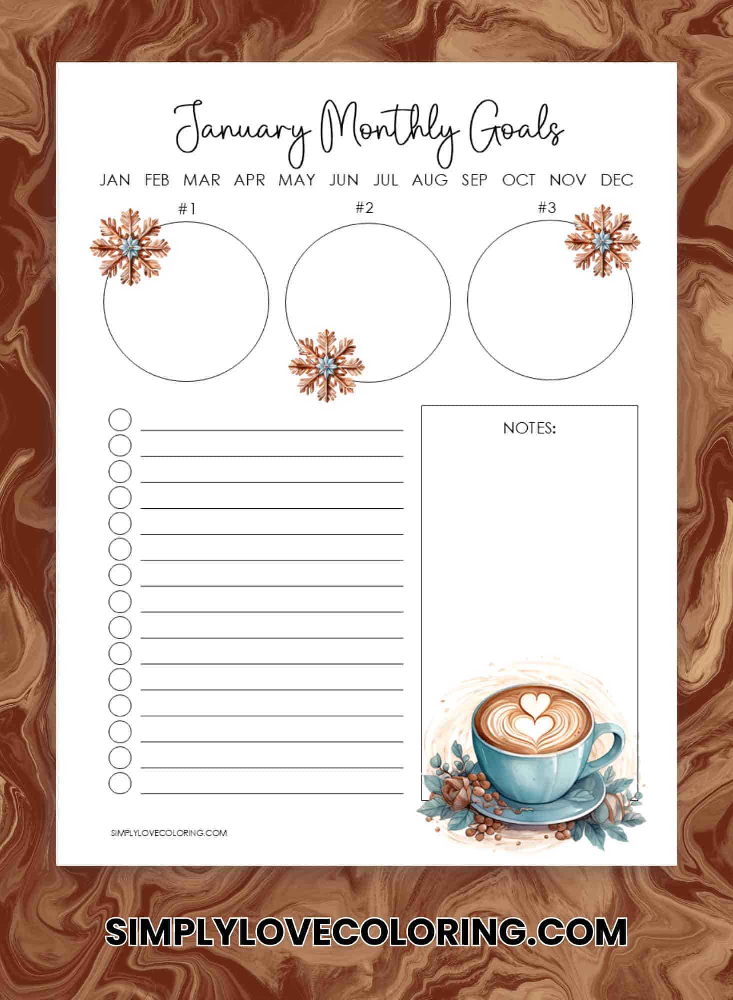 January Planner Calendar Printables (Free PDF Downloads) - Simply Love ...