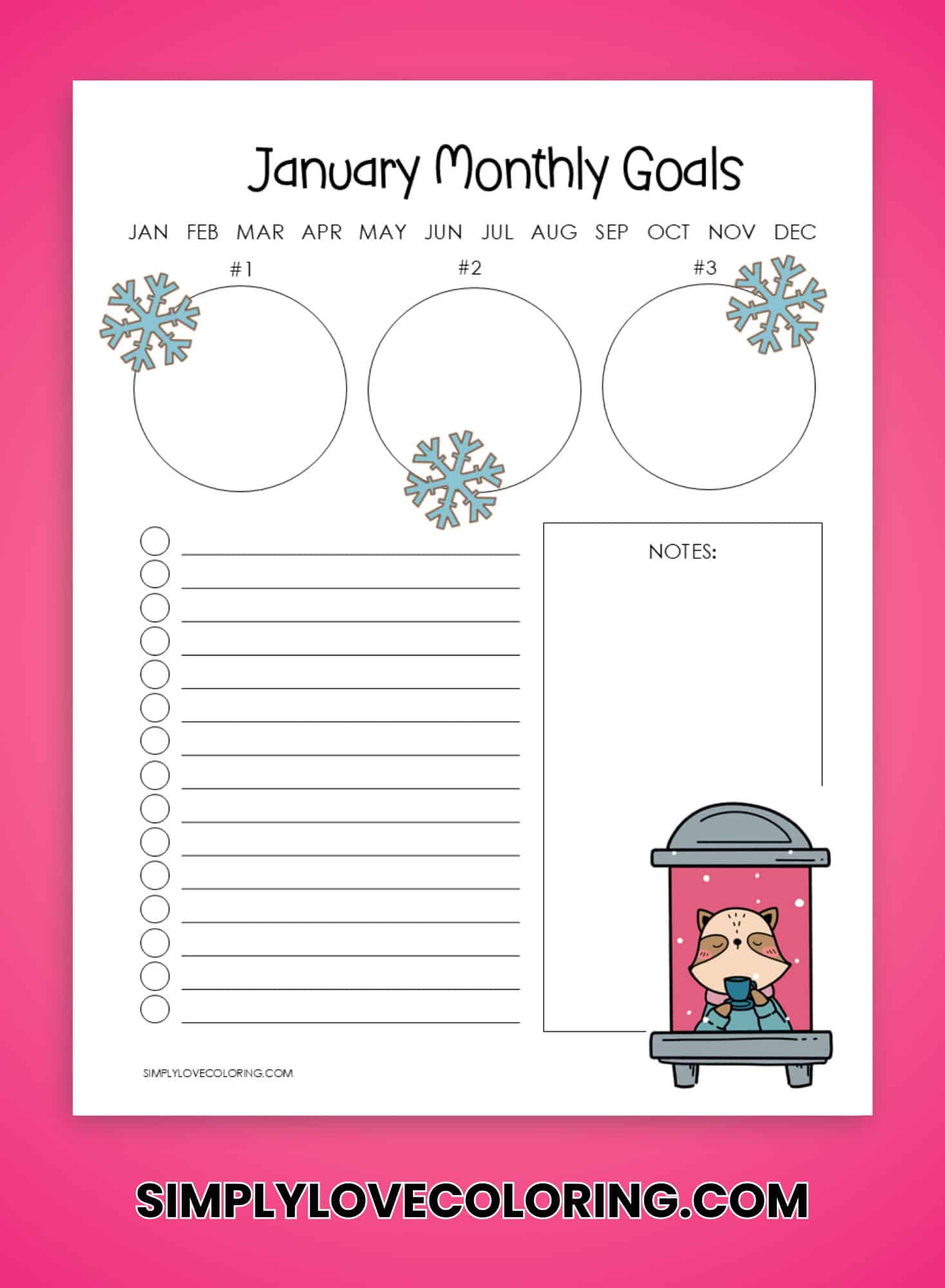 January Planner Calendar Printables (Free PDF Downloads) - Simply Love ...