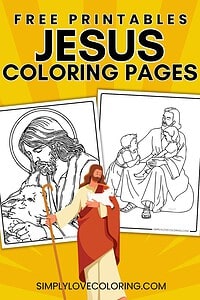 29 Jesus Coloring Pages (Free PDF Printables) - Simply Love Coloring