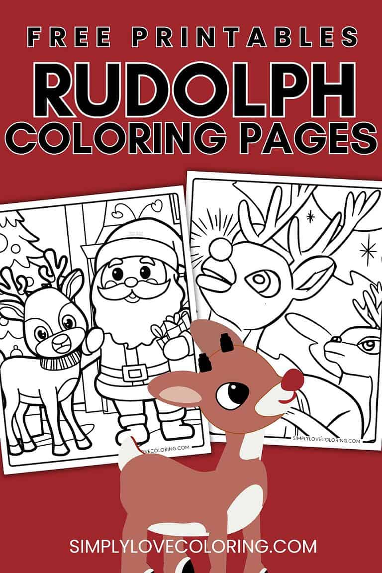 Rudolph Coloring Pages (Free PDF Printables) - Simply Love Coloring