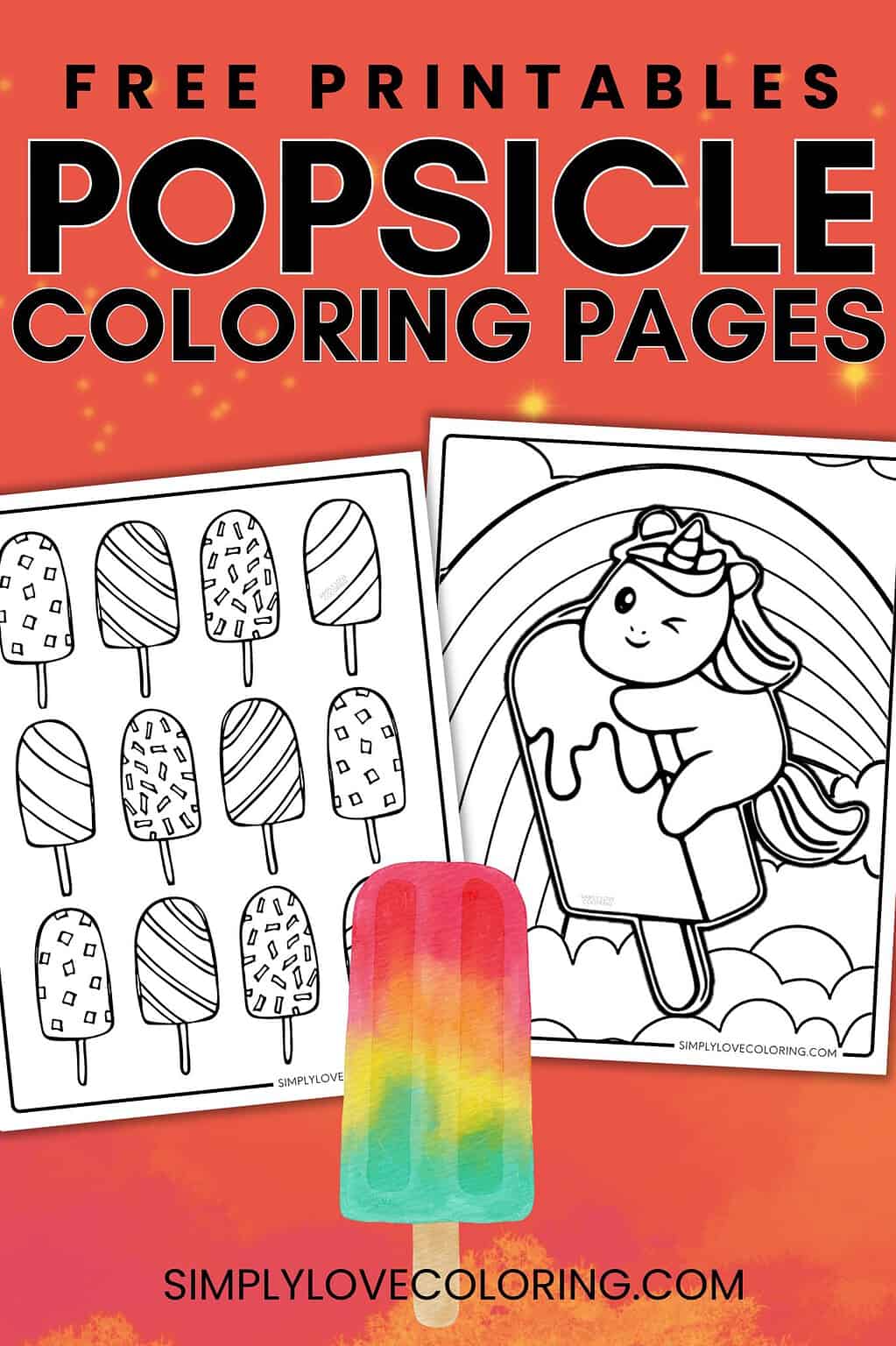 Popsicle Coloring Pages (Free PDF Printables) - Simply Love Coloring