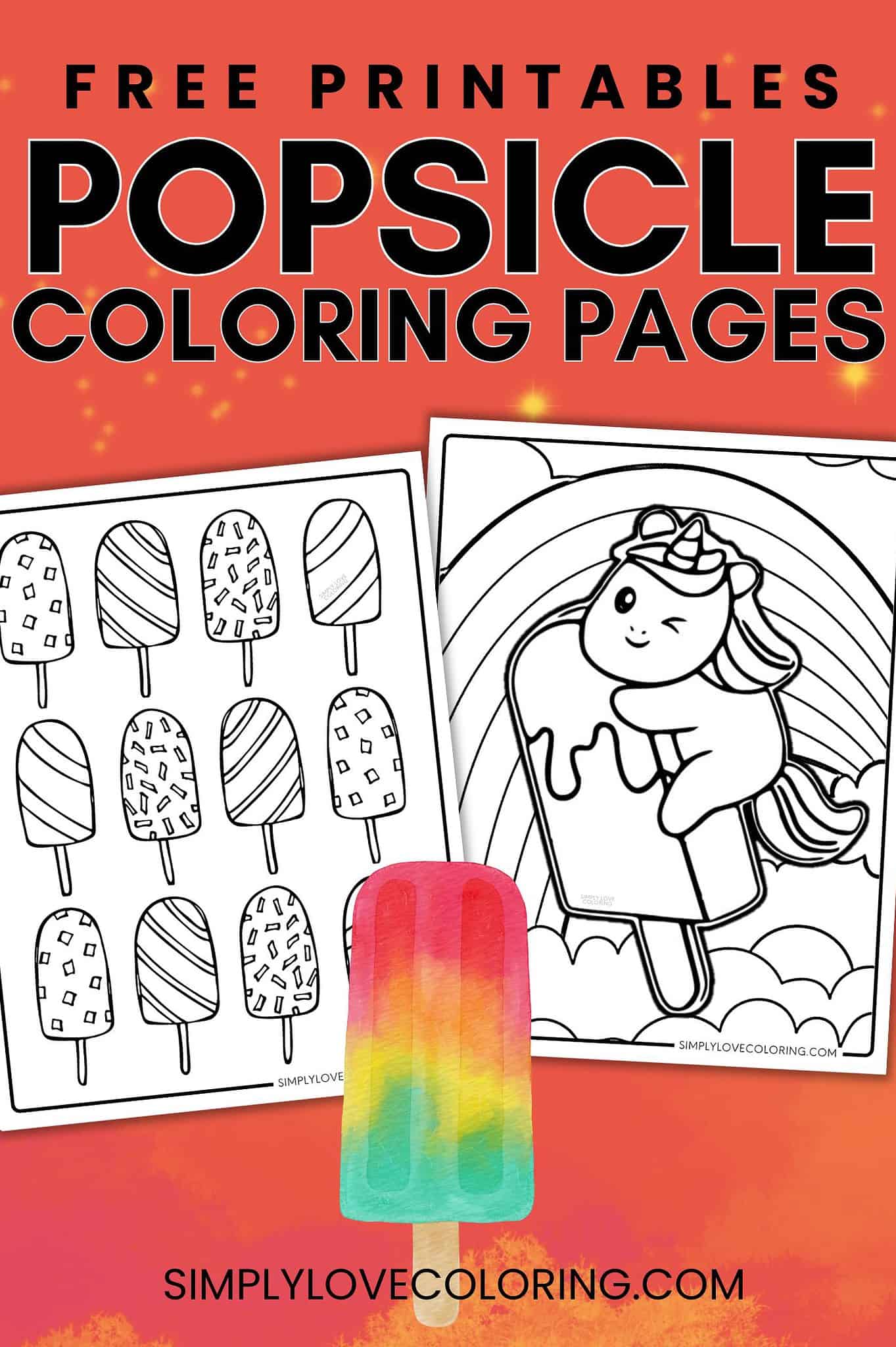 Popsicle Coloring Pages (Free PDF Printables) - Simply Love Coloring