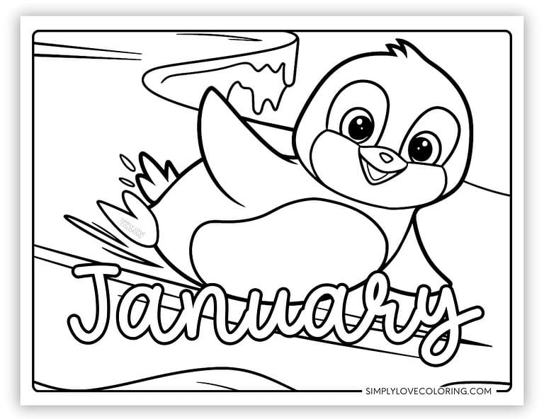 January Coloring Pages (Free PDF Printables) - Simply Love Coloring