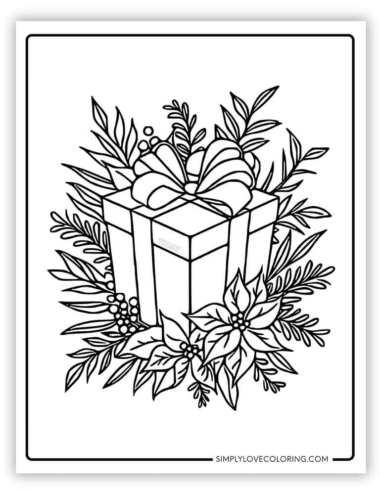 Christmas Present Coloring Pages (Free PDF Printables) - Simply Love ...