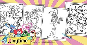 Poppy Playtime Coloring Pages (Free PDF Printables) - Simply Love Coloring