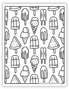 Popsicle Coloring Pages (Free PDF Printables) - Simply Love Coloring