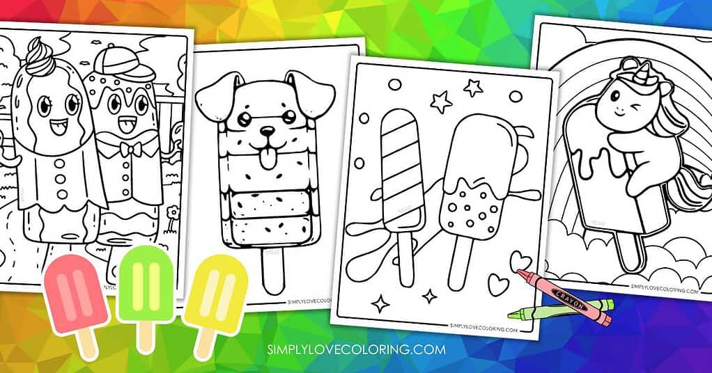Popsicle Coloring Pages (Free PDF Printables) - Simply Love Coloring