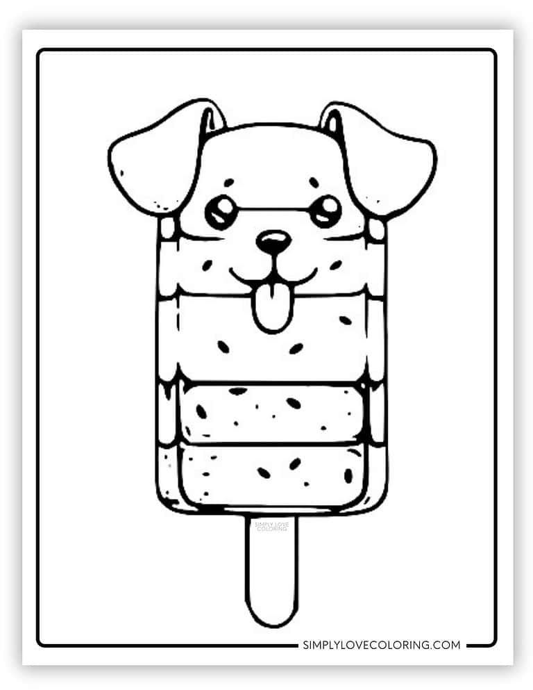 Popsicle Coloring Pages (Free PDF Printables) - Simply Love Coloring