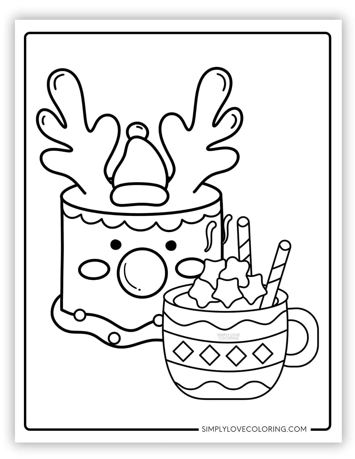 Hot Chocolate Coloring Pages (Free PDF Printables) - Simply Love Coloring