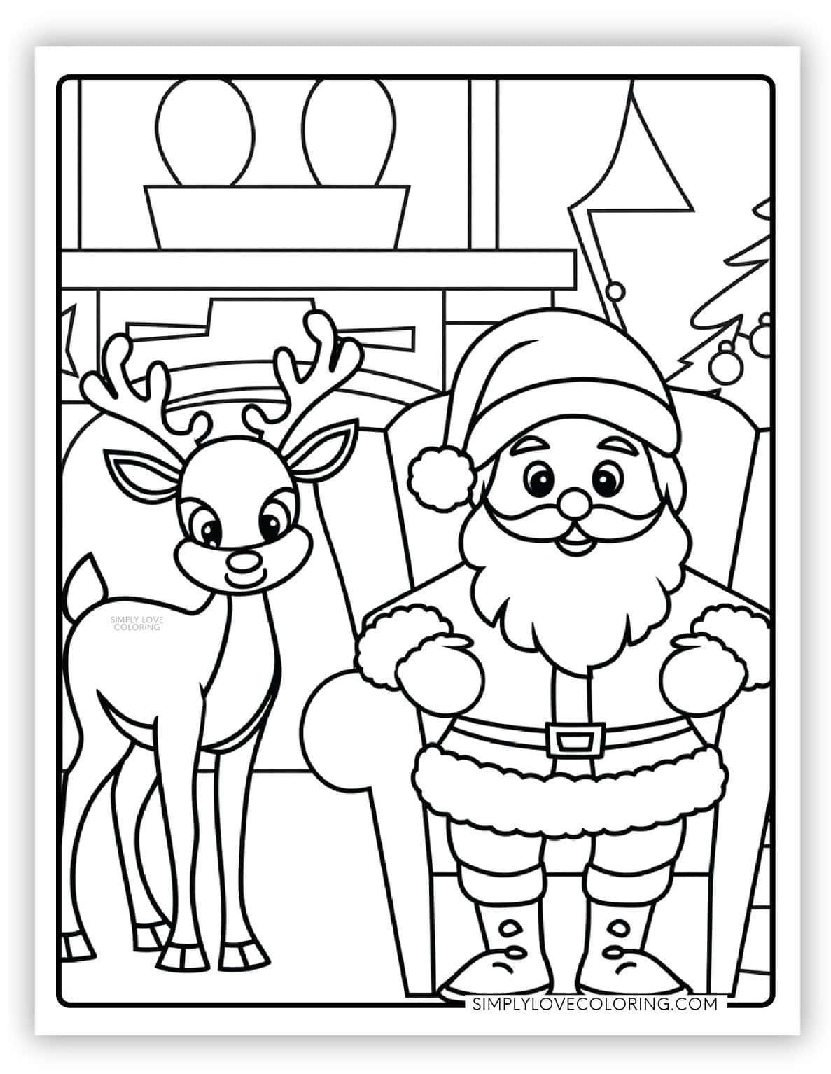 Rudolph Coloring Pages (Free PDF Printables) - Simply Love Coloring