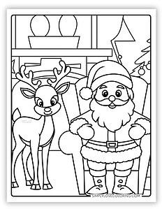 Rudolph Coloring Pages (Free PDF Printables) - Simply Love Coloring