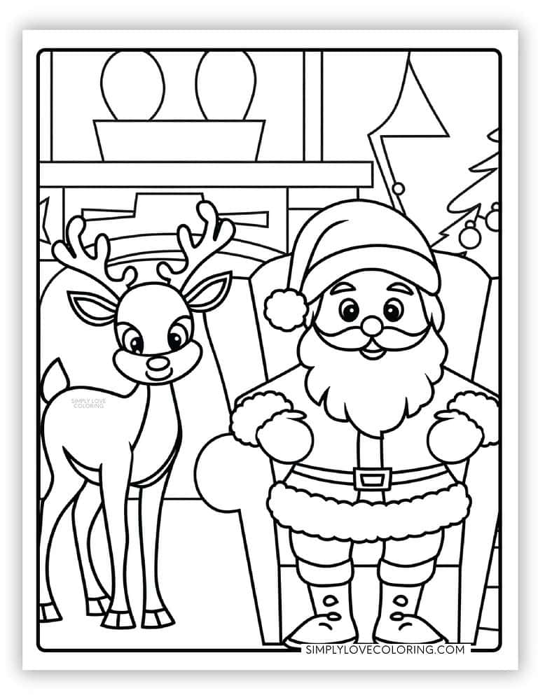 Rudolph Coloring Pages (Free PDF Printables) - Simply Love Coloring